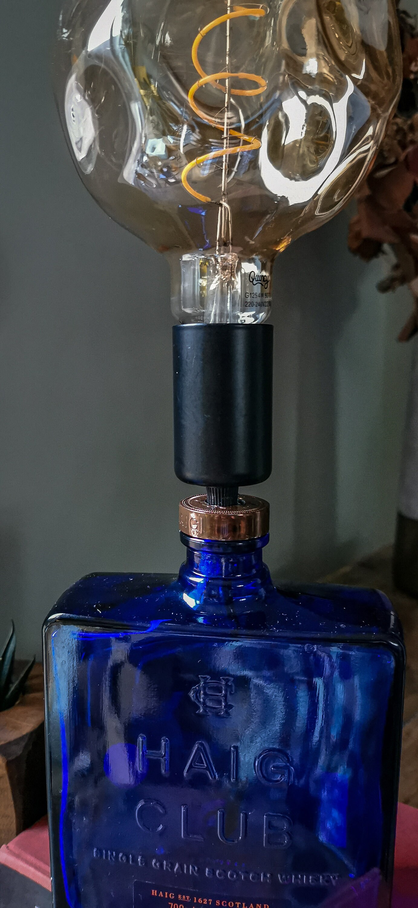 HAIG CLUB BLUE Whisky Bottle Table Lamp Limited Edition, Whiskey ...