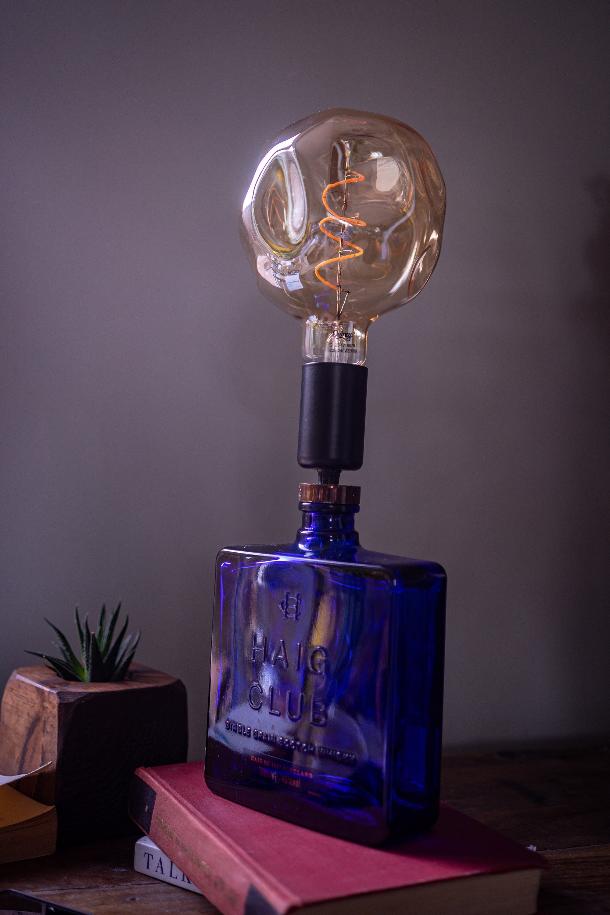 HAIG CLUB BLUE Whisky Bottle Table Lamp Limited Edition, Whiskey ...