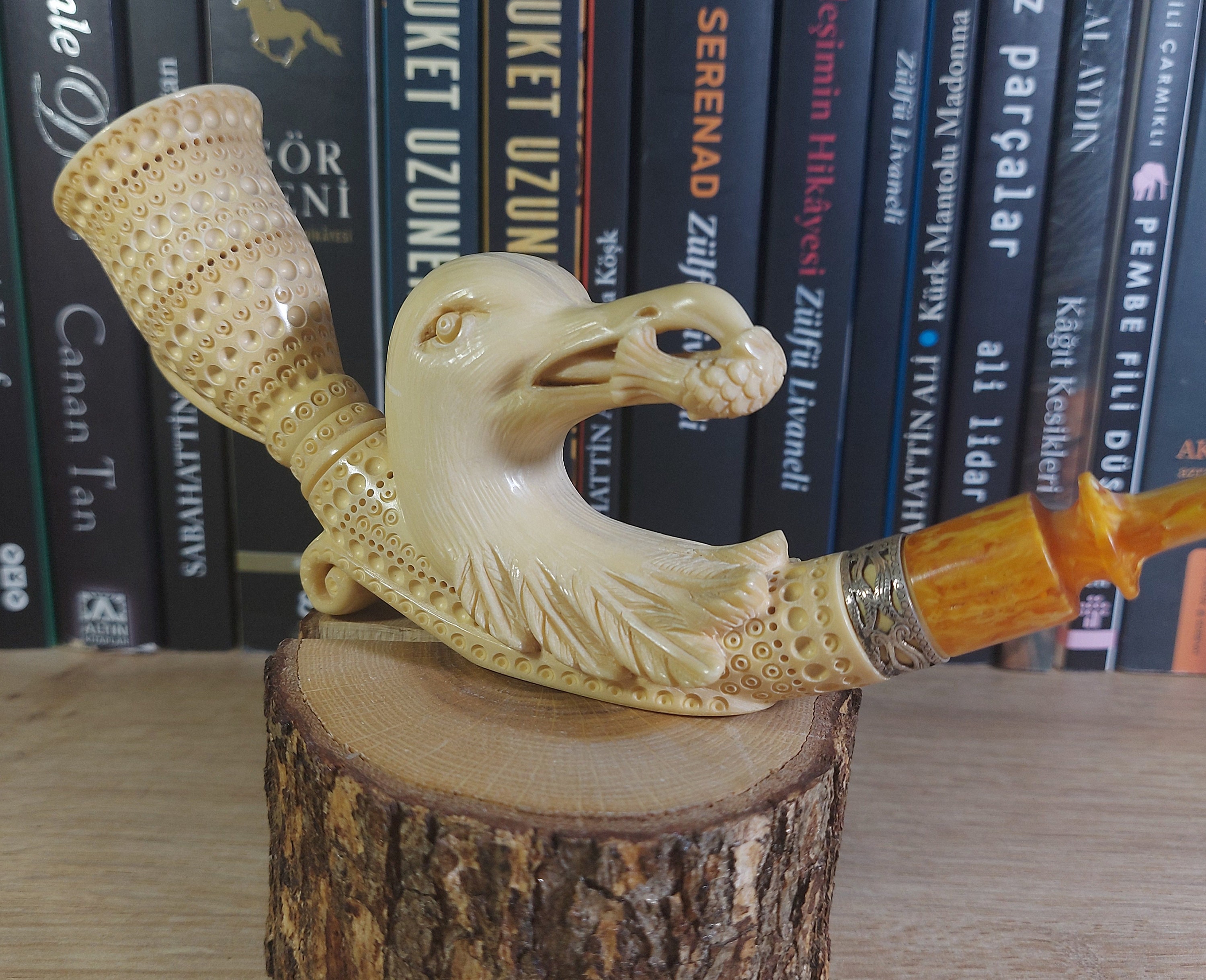 Fishing Bird Unique Collectible Meerschaum Smoking Pipes by - Etsy