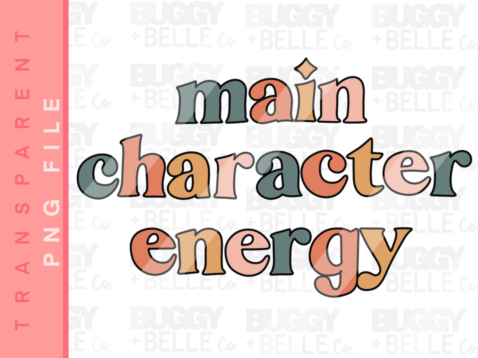 Main Character Energy PNG File, Screen Print Transfer File - Etsy