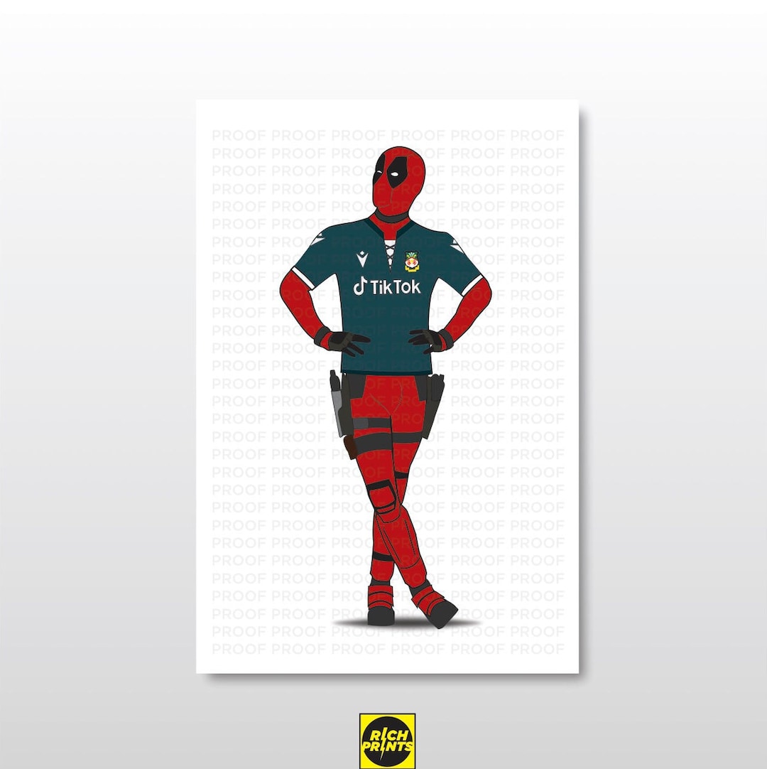 Deadpool - Wrexham Away Shirt - Etsy