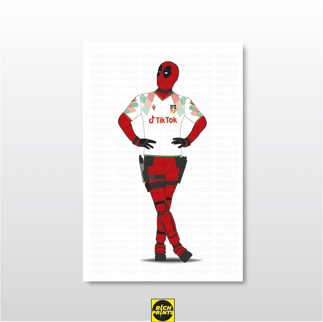 Deadpool - Wrexham White Kit - Etsy