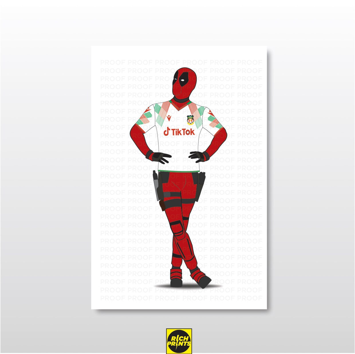 Deadpool - Wrexham White Kit - Etsy