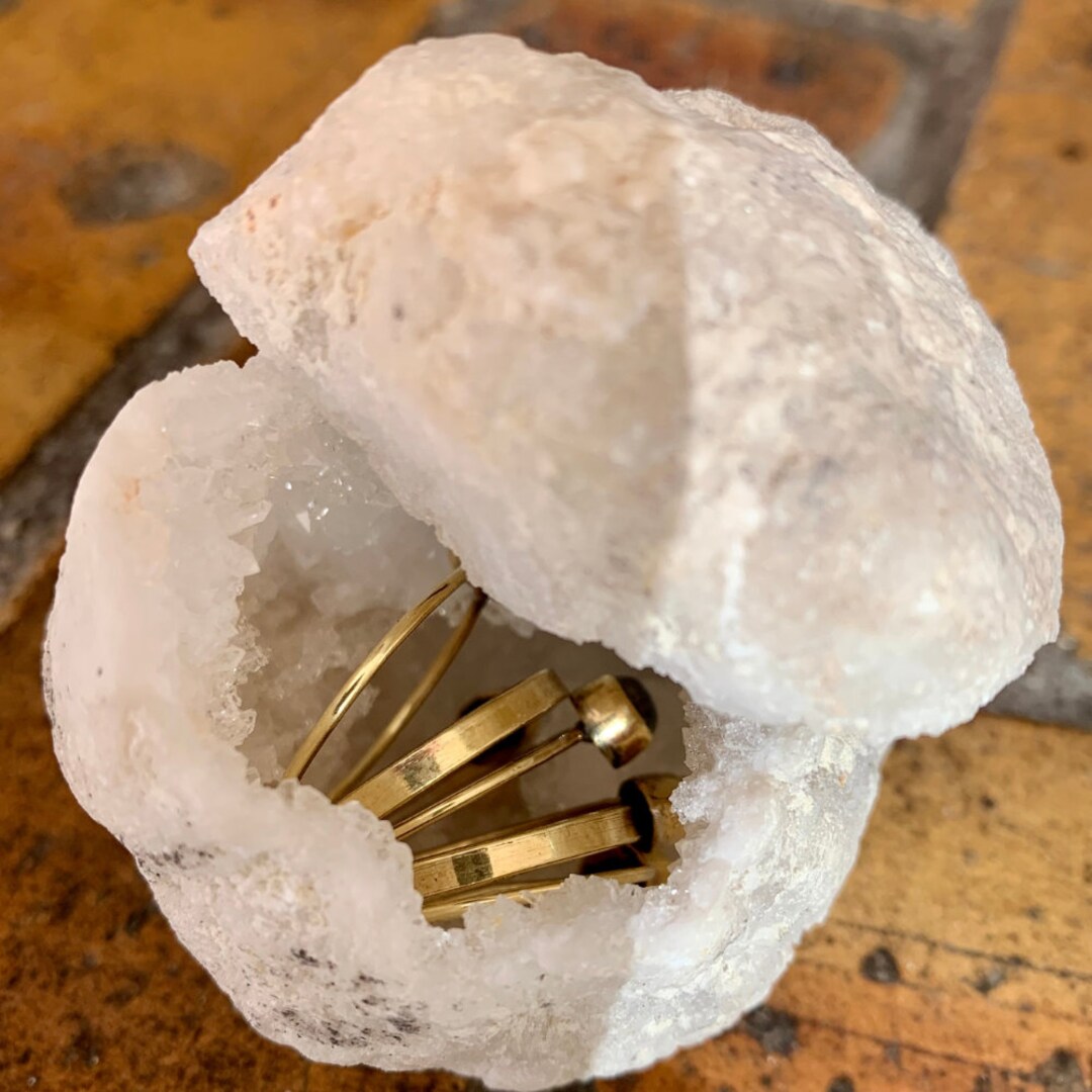 Petite Géode De Quartz Entière, Quartz Crystal, Pierre Brute, Coffret ...