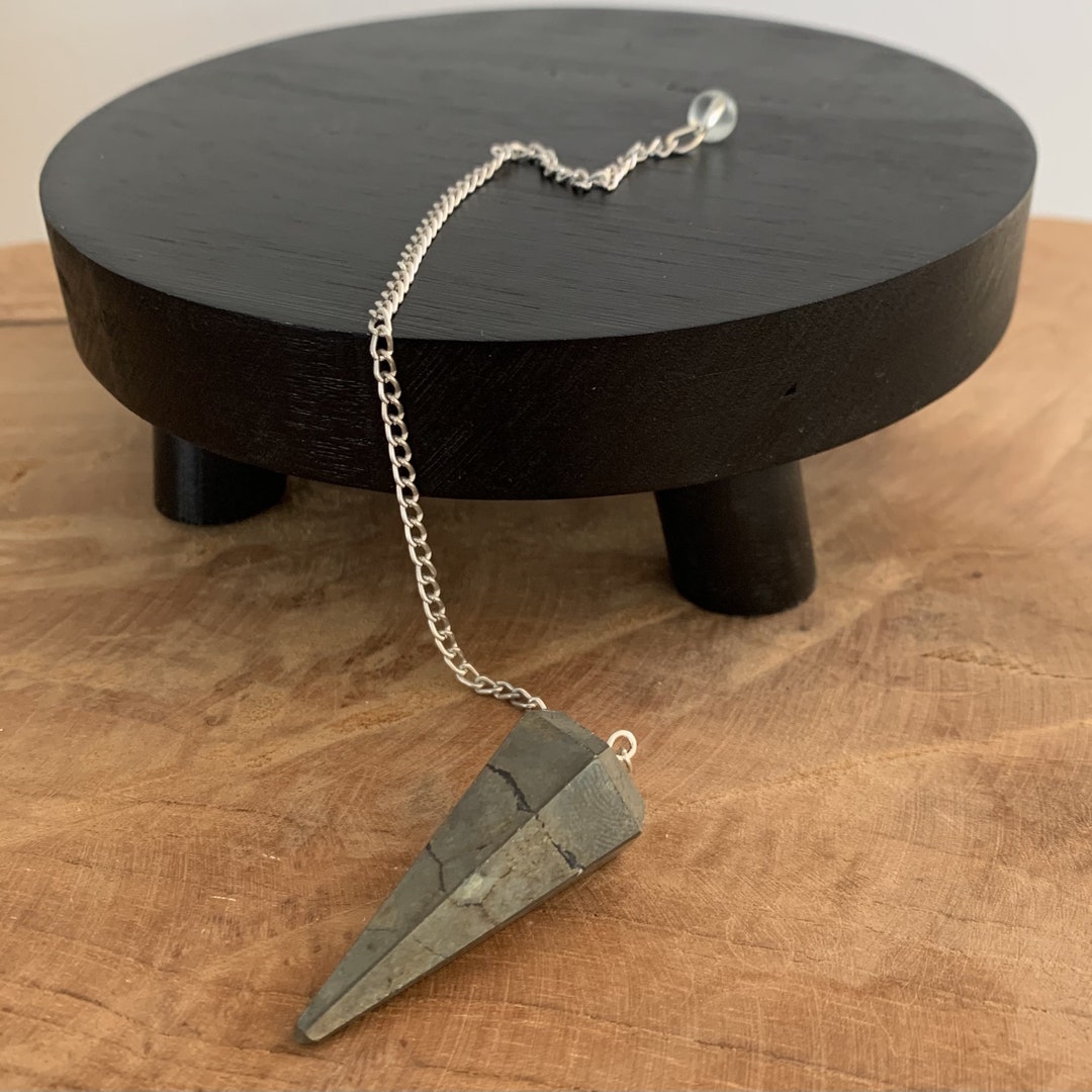 Pyrite Pendulum, Divinatory Pendulum, Stone Pendulum, Crystal, Dowsing ...