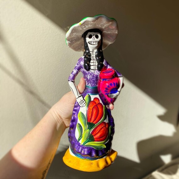 Handmade Mexican La Catrina Day of the Dead Ceramic Statue | Etsy