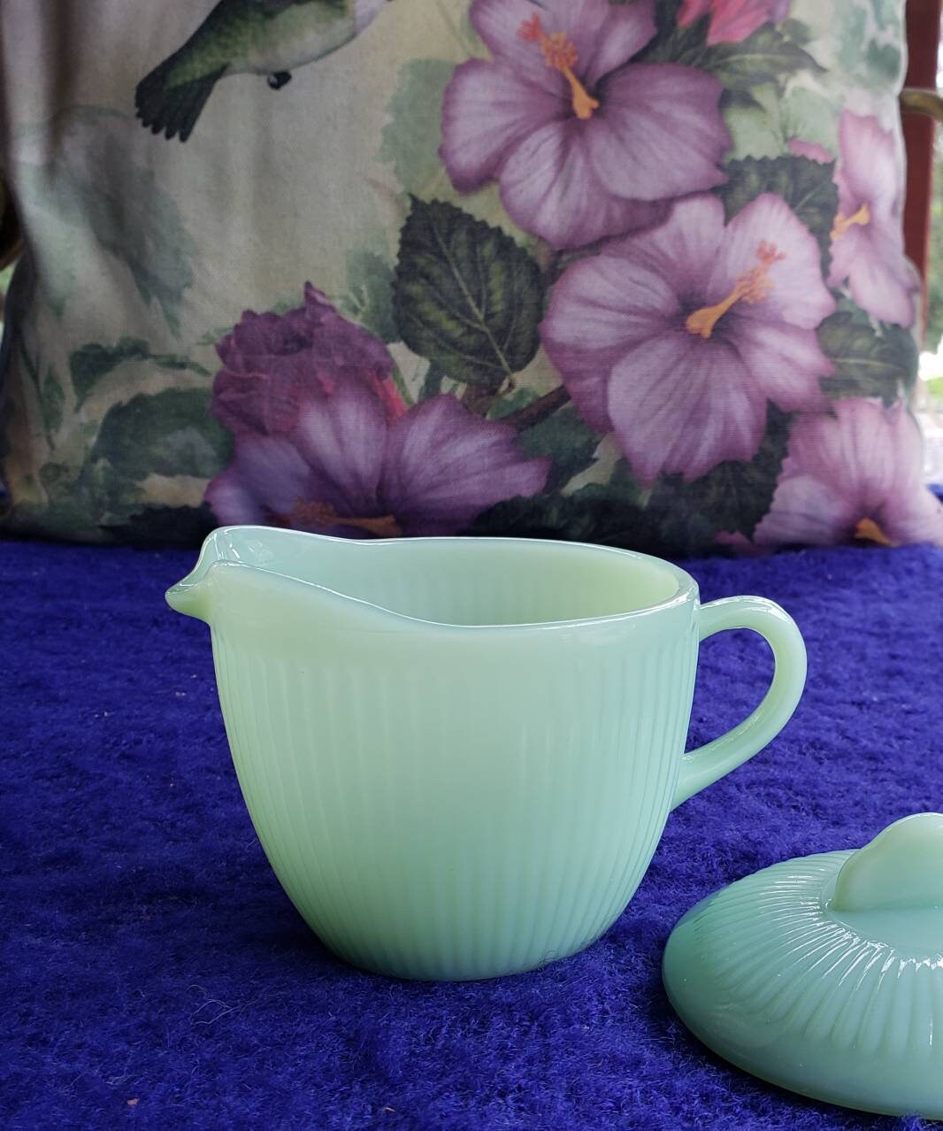 Fire King Jadeite Mid Century Modern Jane Ray Creamer Vintage - Etsy