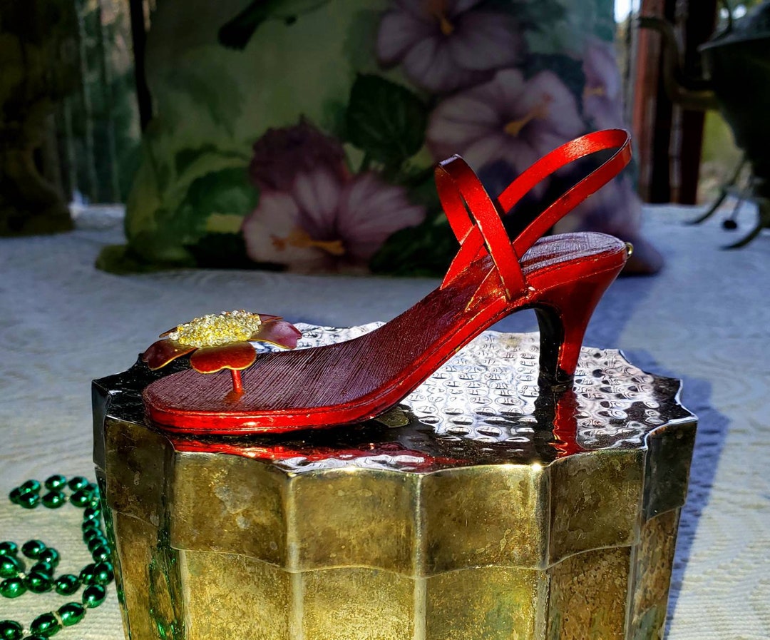 Miniature Collectible Women's Shoe High Heel Figurine Ornament ...
