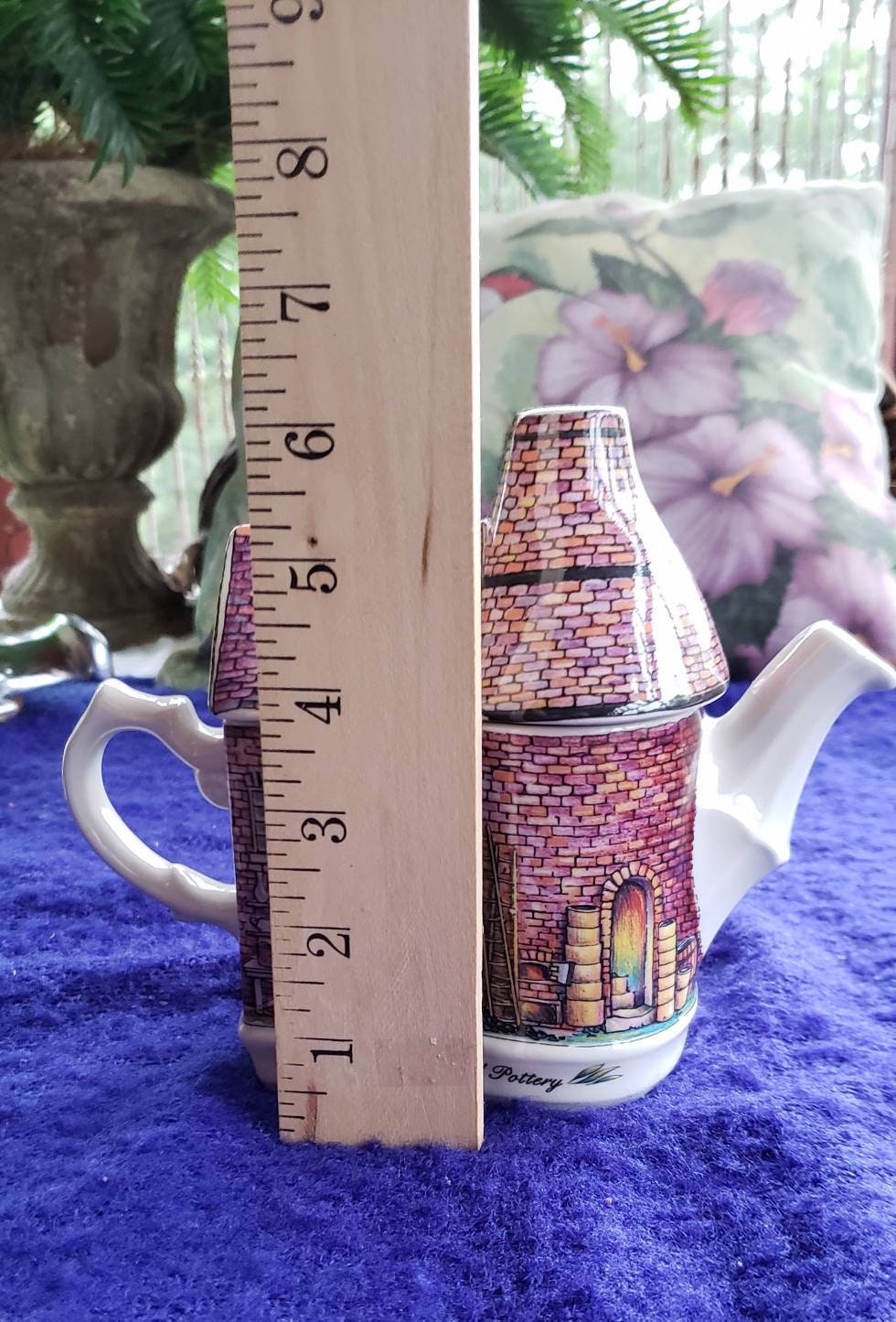 Mid Century Modern James Sadler Brick Building Tea Pot "the Old Pottery ...