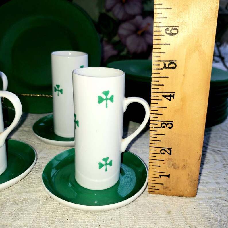 Mid Century Modern Shamrock Irish Coffee Espresso Demitasse Cup/saucer ...