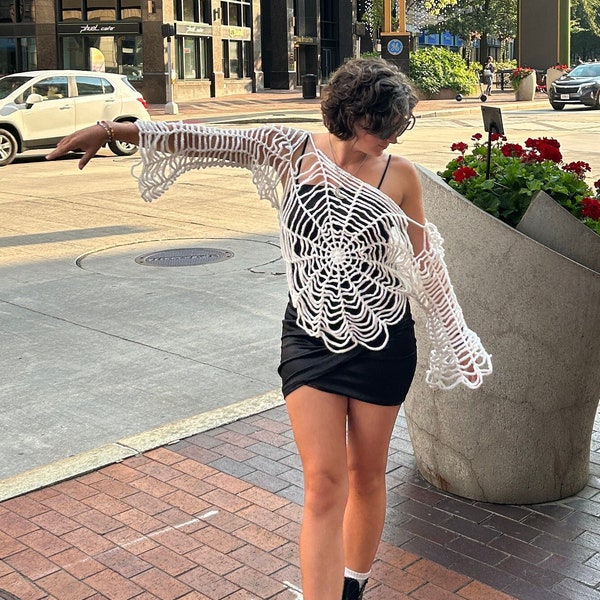 Spider Web Sweater - Etsy