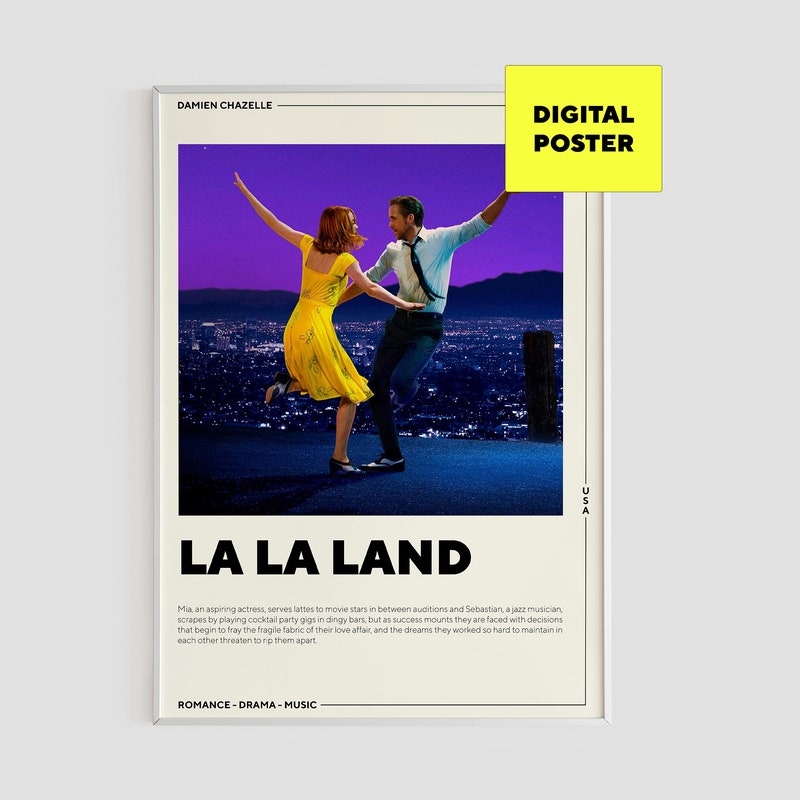 La la land poster - Etsy France