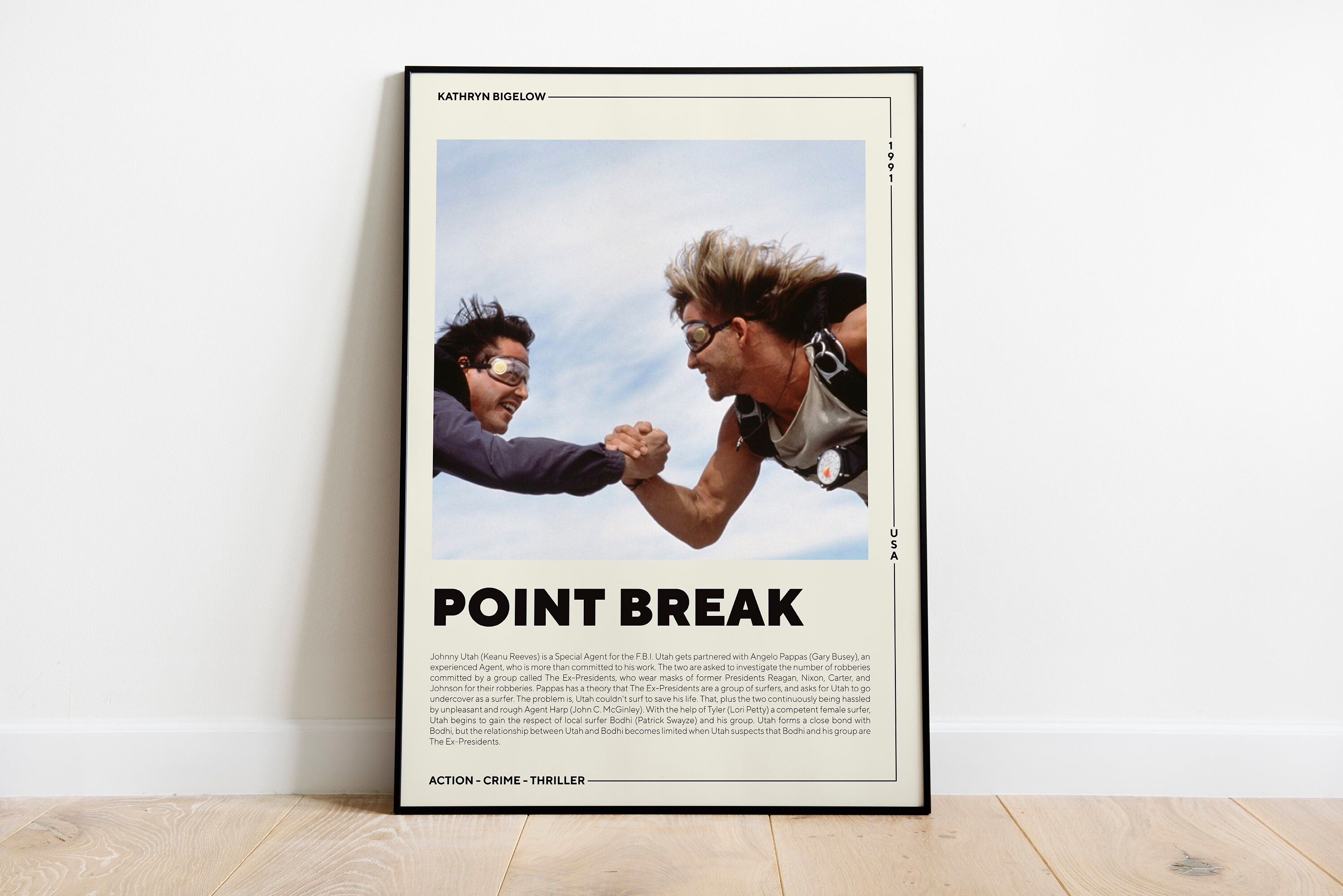 Point Break Poster Kathryn Bigelow Minimalist Movie Poster - Etsy