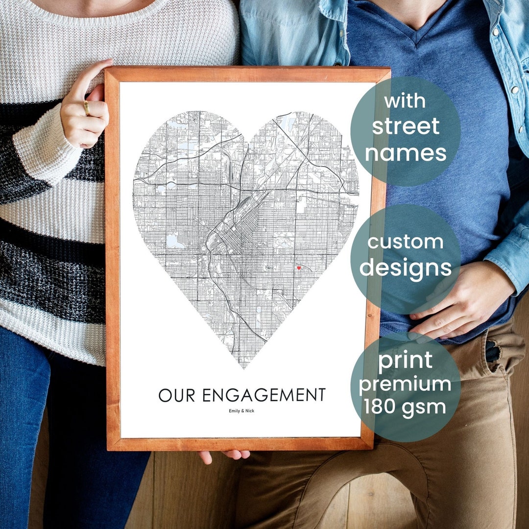 Denver City Map Poster, Personalized Map for Travel, Custom Map Design ...