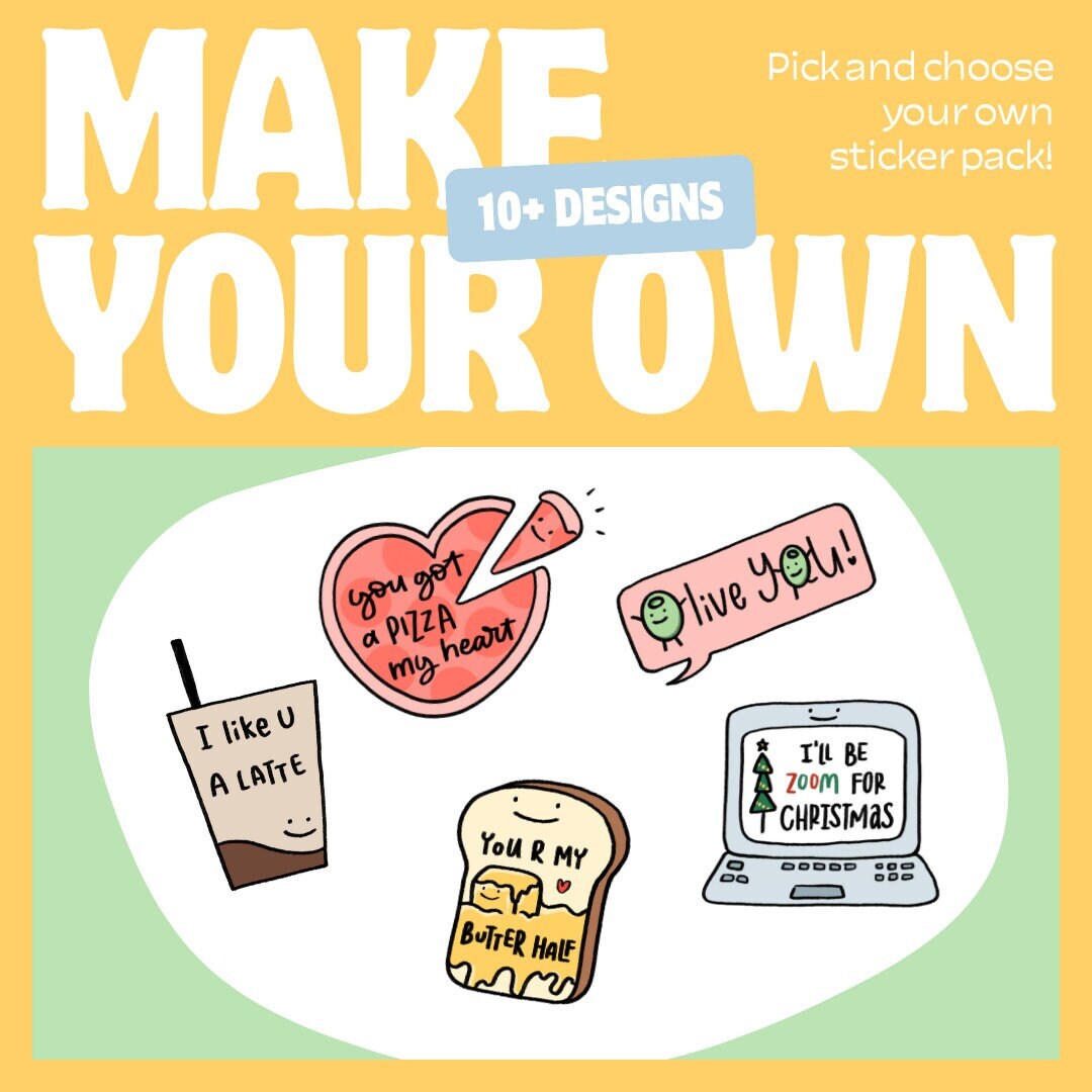 Custom Amount Vinyl Sticker Pack - Choose the Stickers You Want and ...