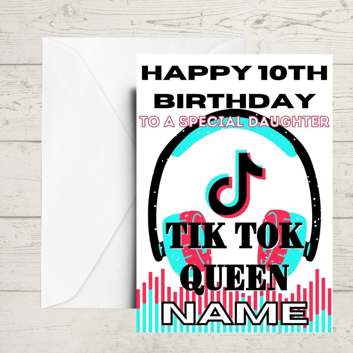 TIK TOK birthday card music app birthday card kids birthday | Etsy
