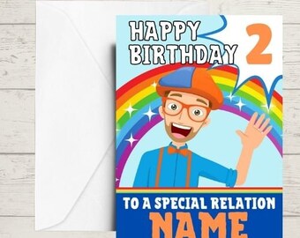 Blippi Birthday Card | Etsy