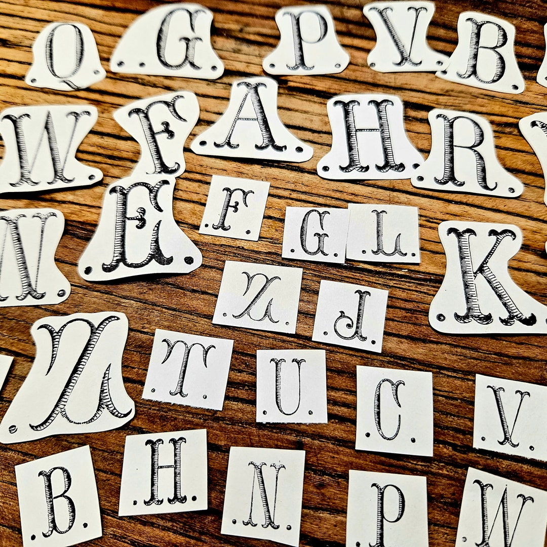 Decorative Letters. Hand Cutouts for Junk Journal, Scrapbook, Collage ...