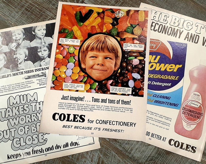 Vintage Australian Advertisements Book Pages for Junk Journal ...