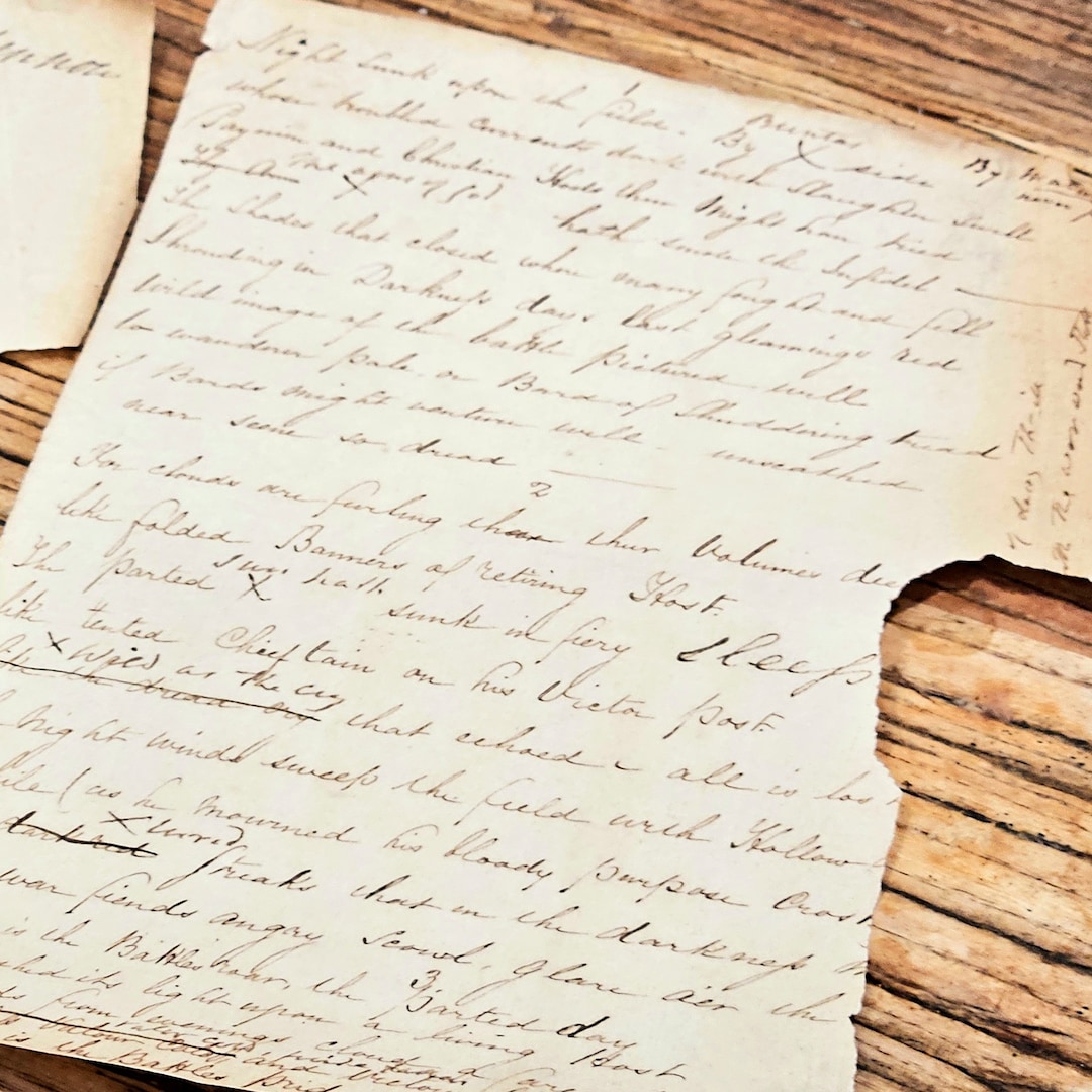 1920s Fountain Pen Letter Page for Junk Journal Scrapbook Ephemera and ...