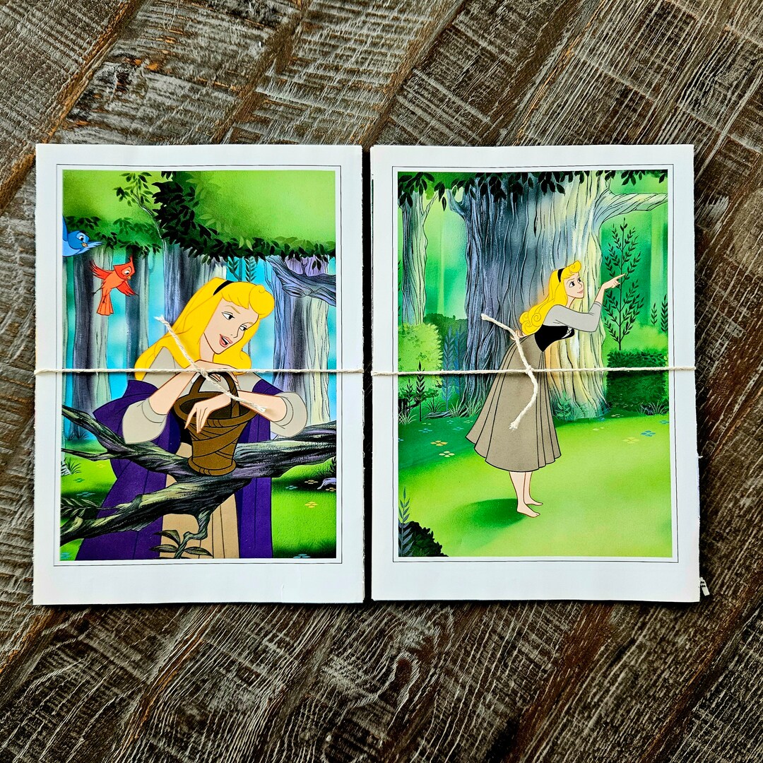 Disney's Sleeping Beauty Full Page Illustration Pages for Junk Journal ...