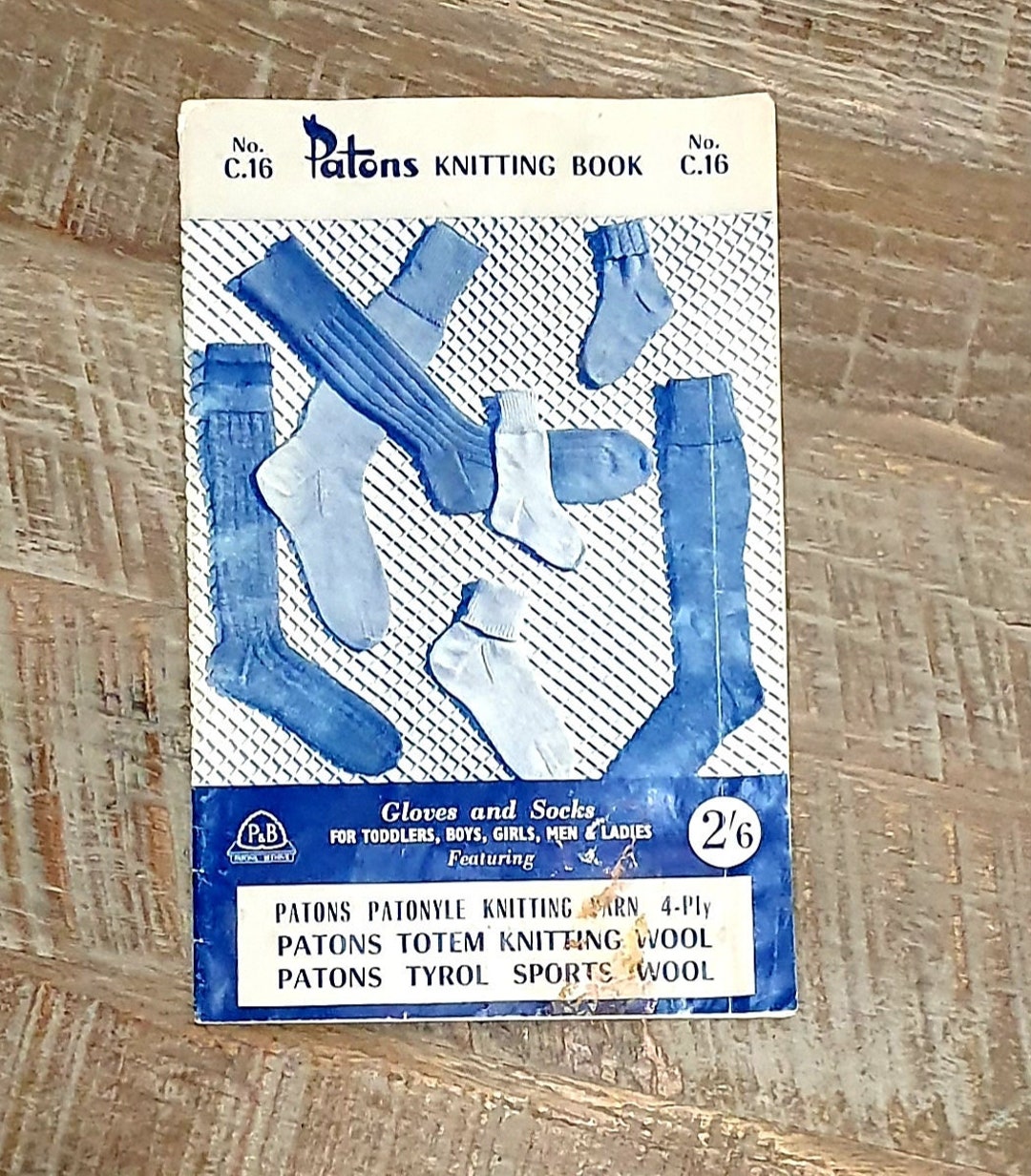 1950s Patons Knitting Pattern Booklet: Socks & Gloves - Etsy Australia