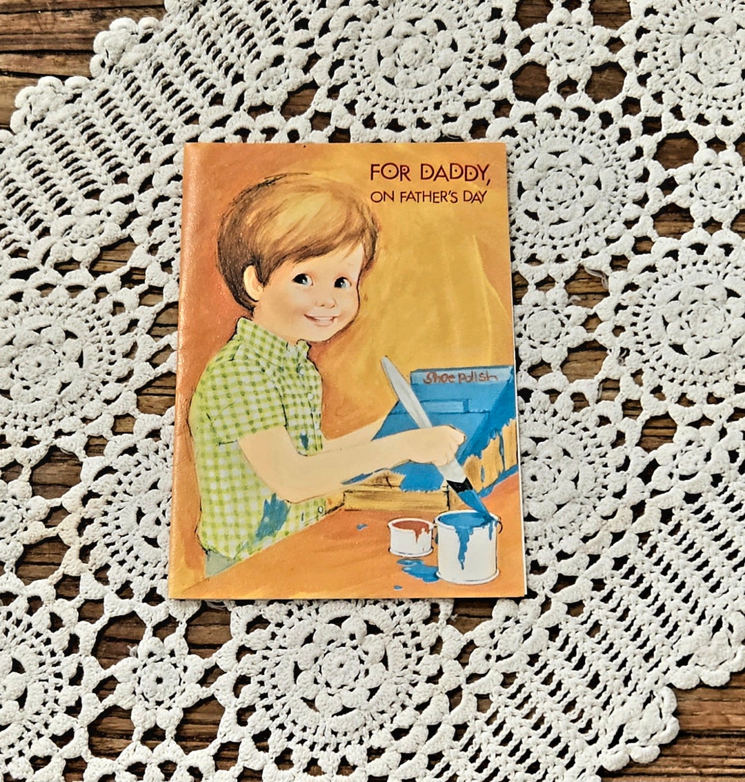 1960s Lovely Father's Day Greeting Card. Unsued. - Etsy