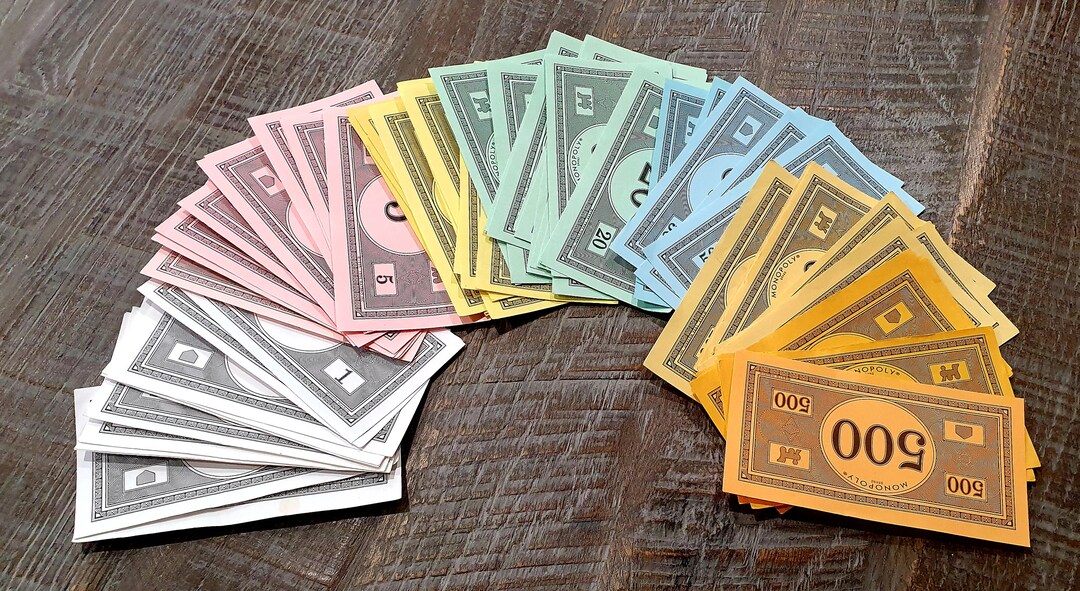 Monopoly Money Stash for Junk Journal Scrapbook Ephemera and ...