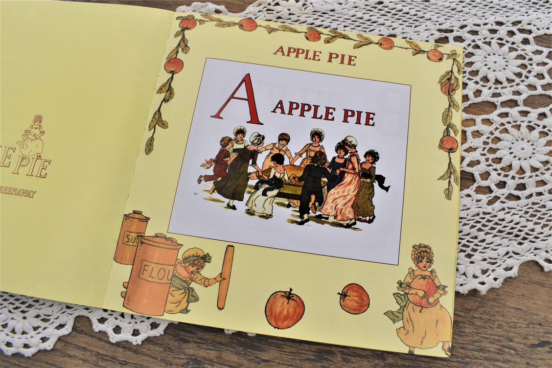 Apple Pie ABC by Kate Greenaway Book Pages. Alphabet Poem for - Etsy