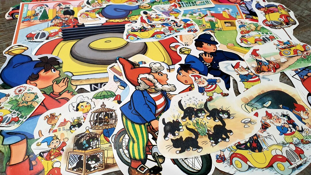 Buy Noddy and Friends Book Illustrations Cut Outs for Junk Journal ...