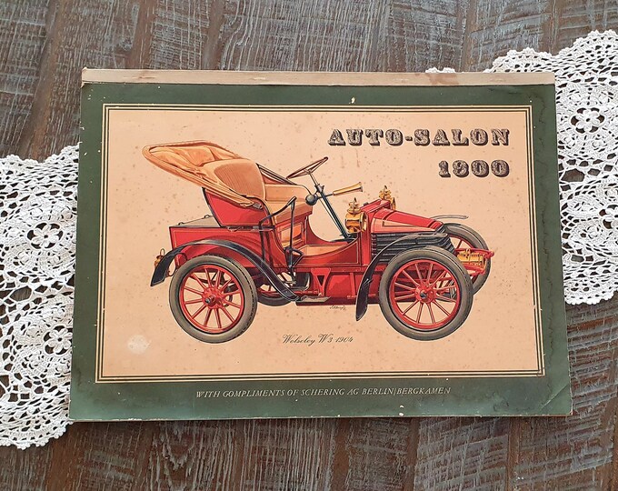 1970s Vintage Car Calendar for Car Collector or Junk Journal ...