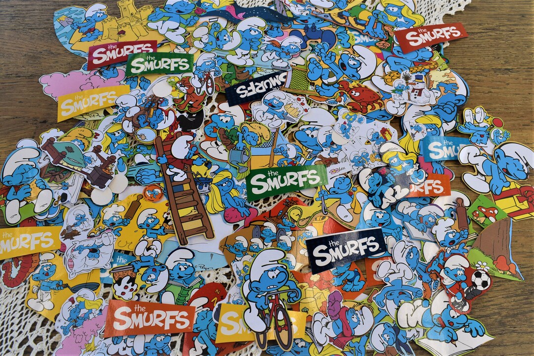 25 Smurf Cut Out Illustrations for Junk Journal Scrapbooking - Etsy