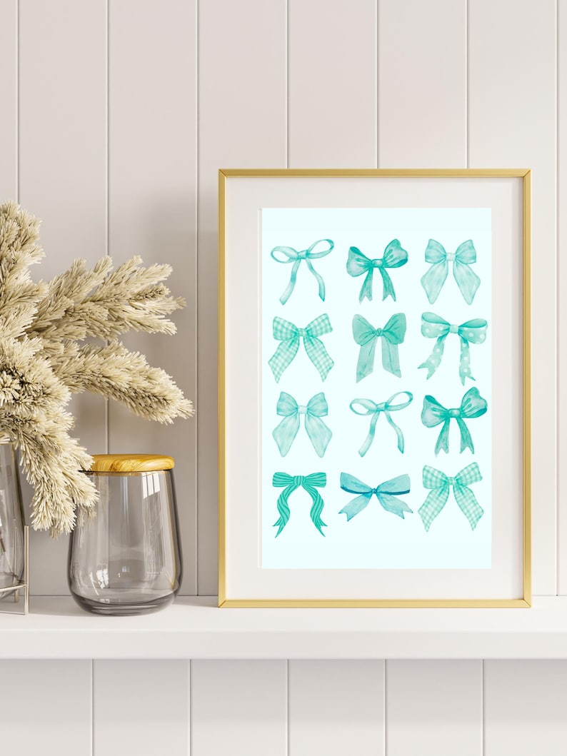 Bows Wall Art Digital Download - Etsy