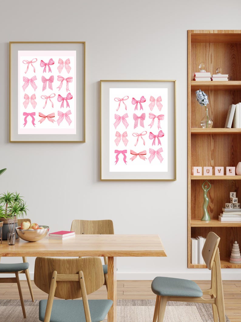 Bows Wall Art Digital Download - Etsy