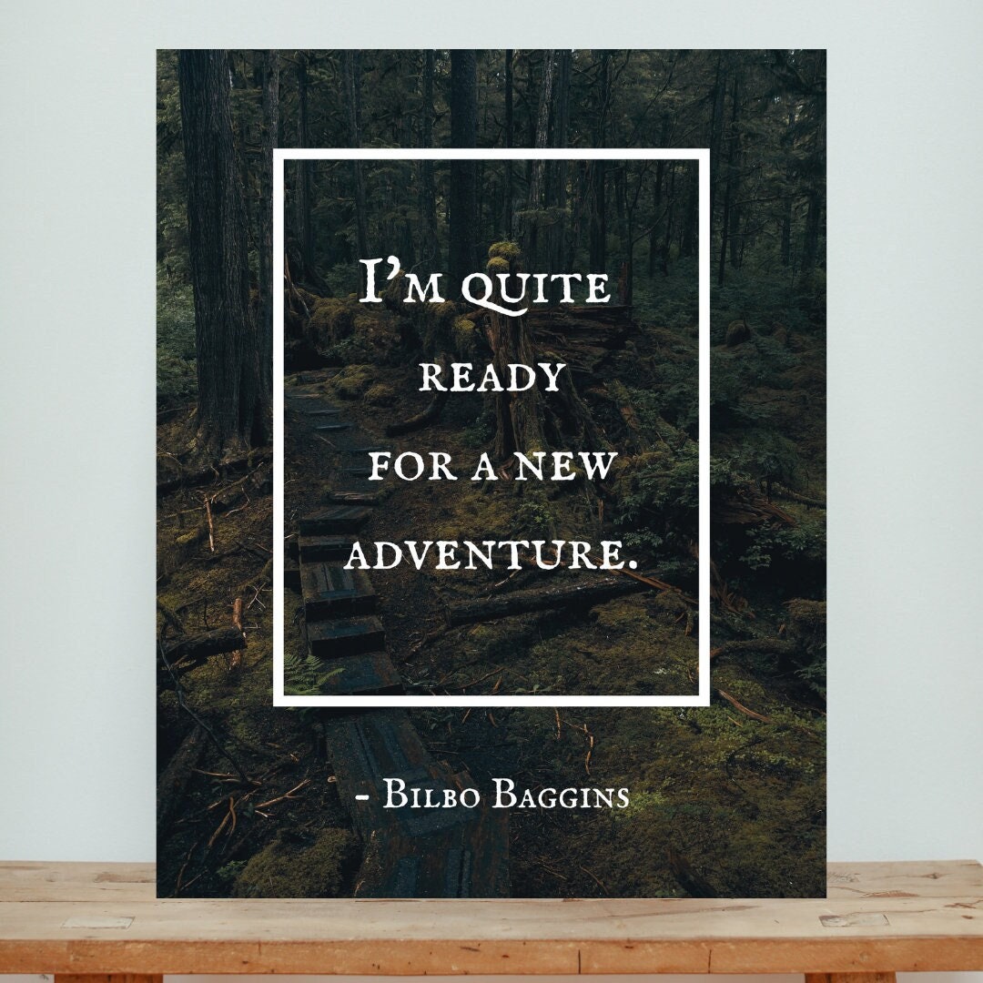 Lord of the Rings Printable the Hobbit Bilbo Baggins Poster Forest ...