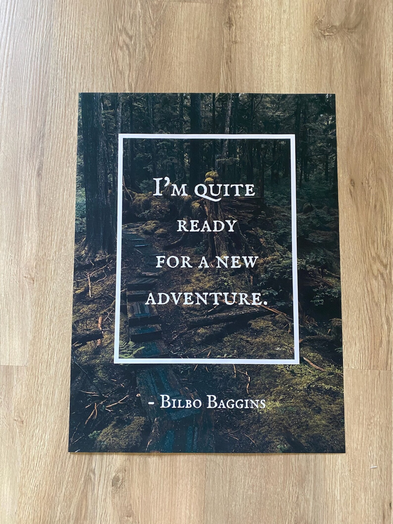 Lord of the Rings Printable the Hobbit Bilbo Baggins Poster Forest ...