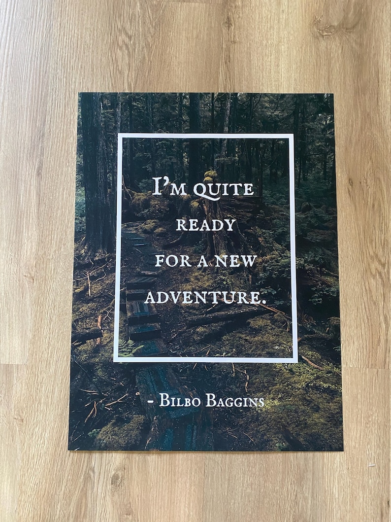 Lord of the Rings Printable the Hobbit Bilbo Baggins Poster Forest ...