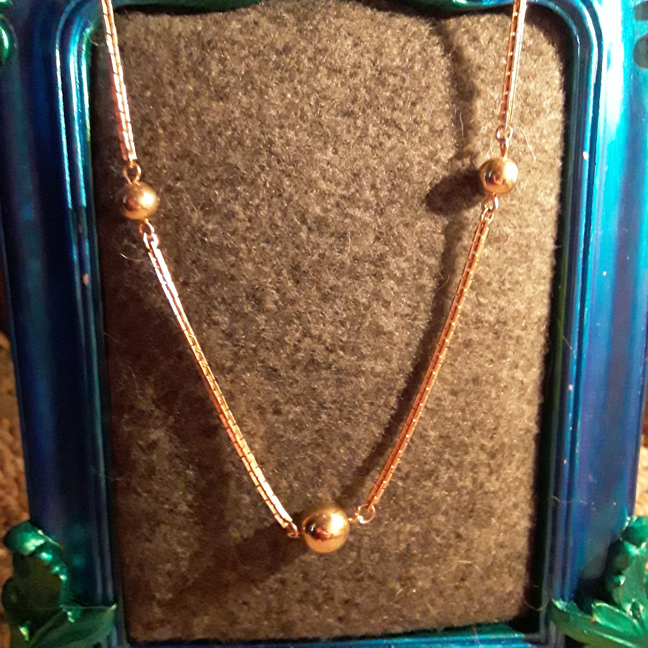 Vintage Avon Gold-Tone Chain And Bead Necklace - Etsy.de