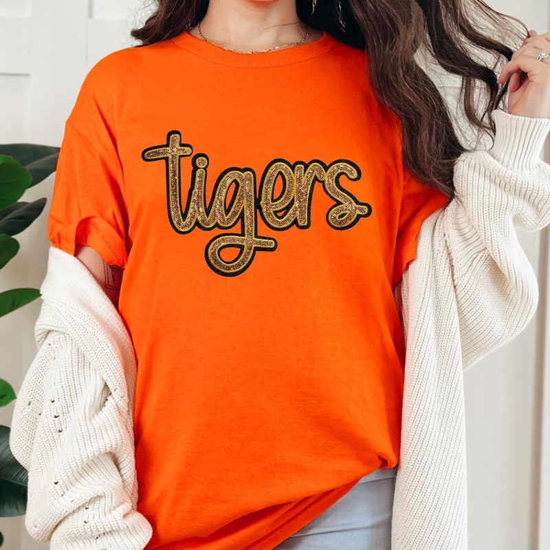 Sequin Tiger Shirt - Etsy