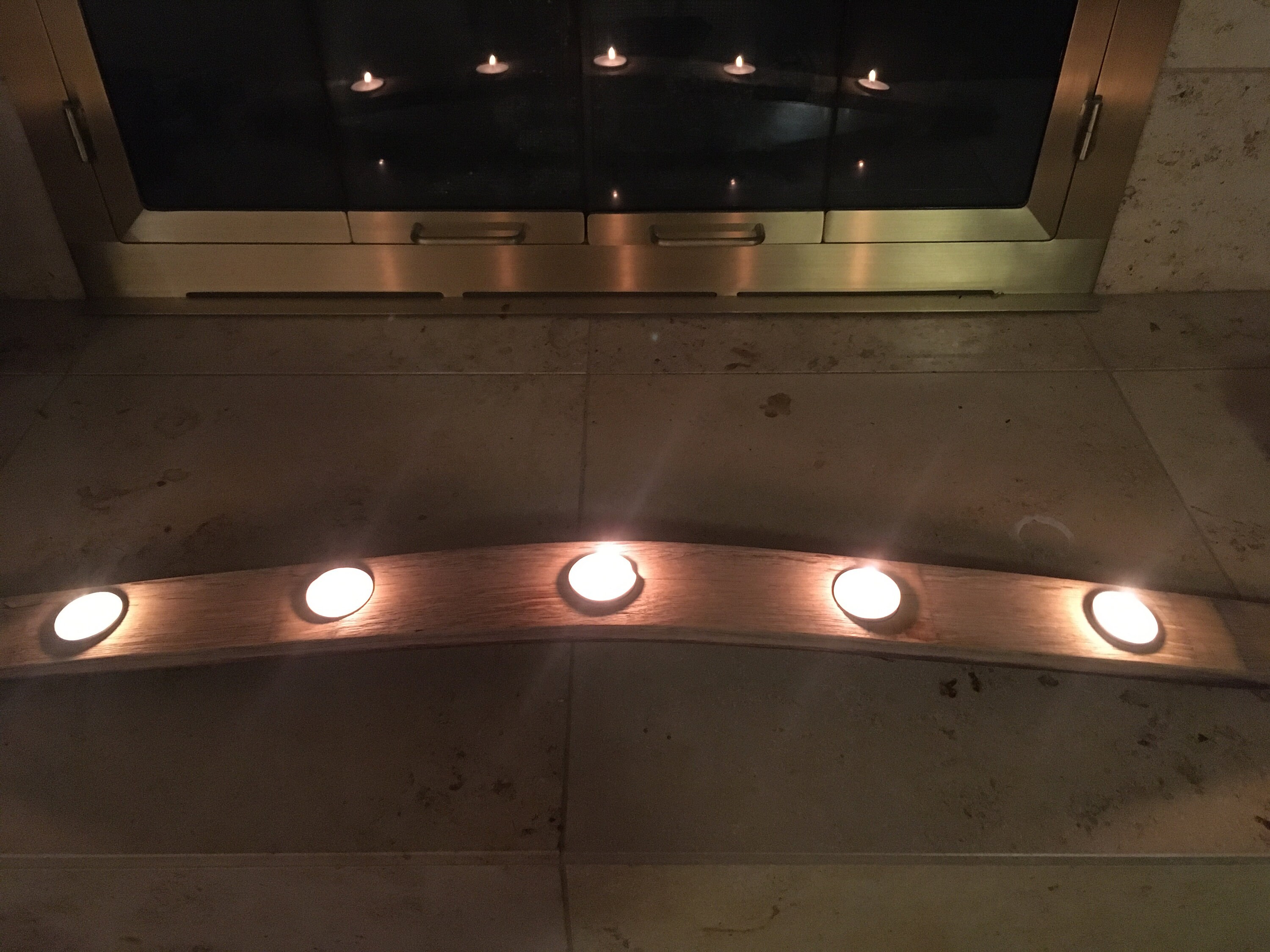 Wine Barrel Stave Candle Holder - Etsy