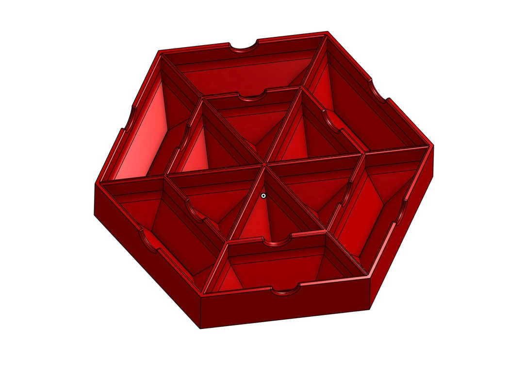 Hexagonal Board Game Resource Tray - Etsy