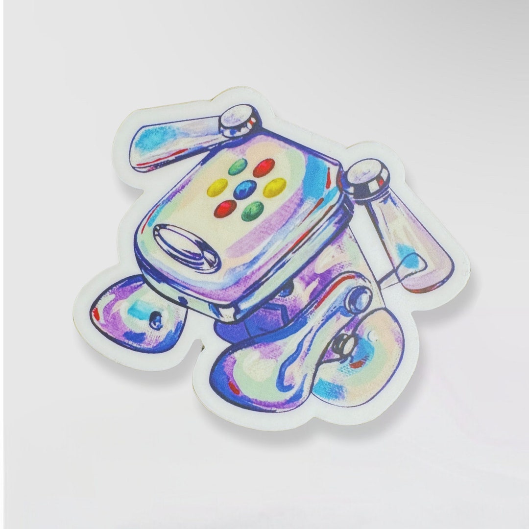 Idog Nostalgic Sticker 2x1.5 Original Art Print Sticker - Etsy