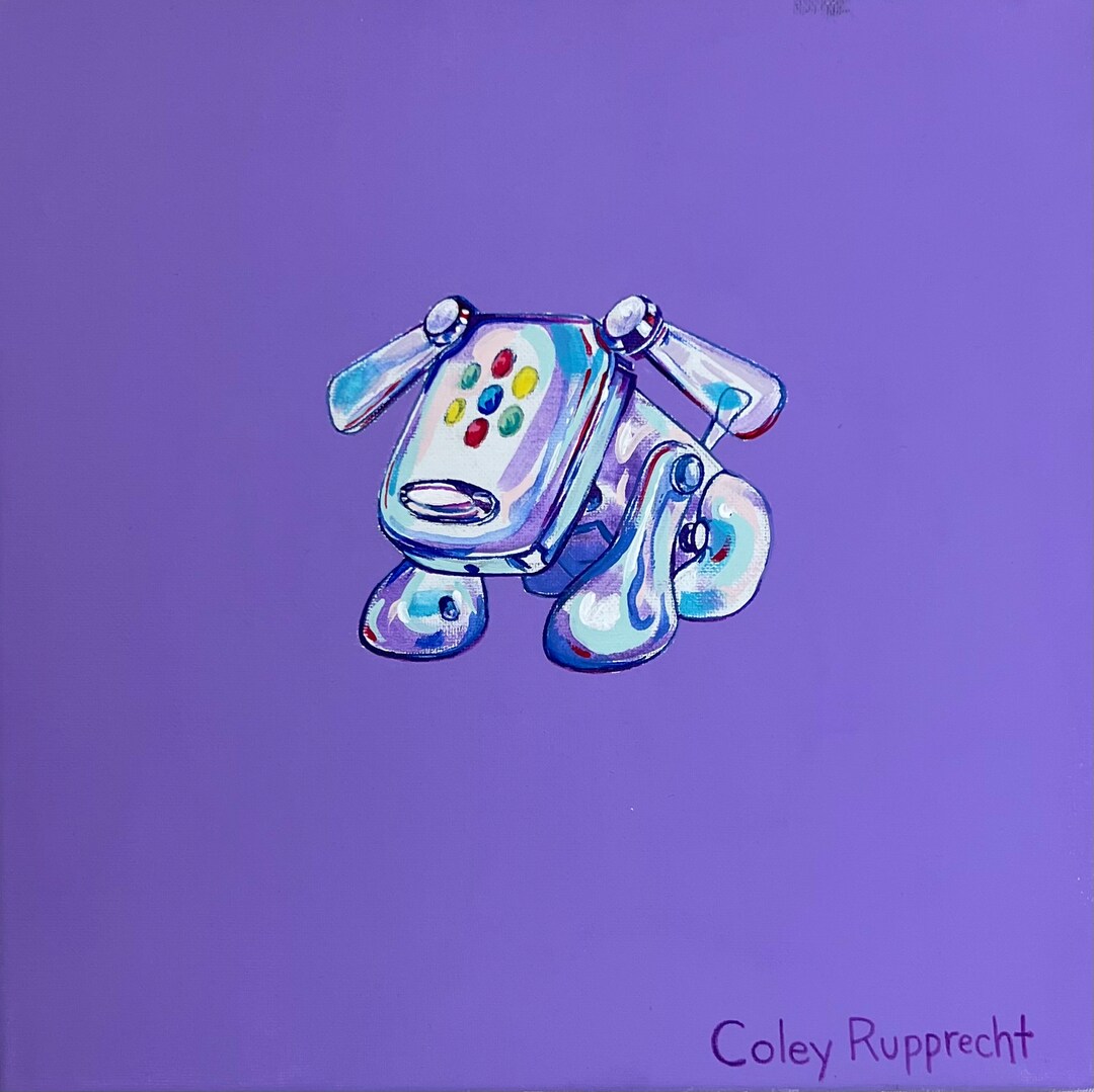 Idog Painting, Idog Acrylic Painting, Wall Art, Original Art/painting ...