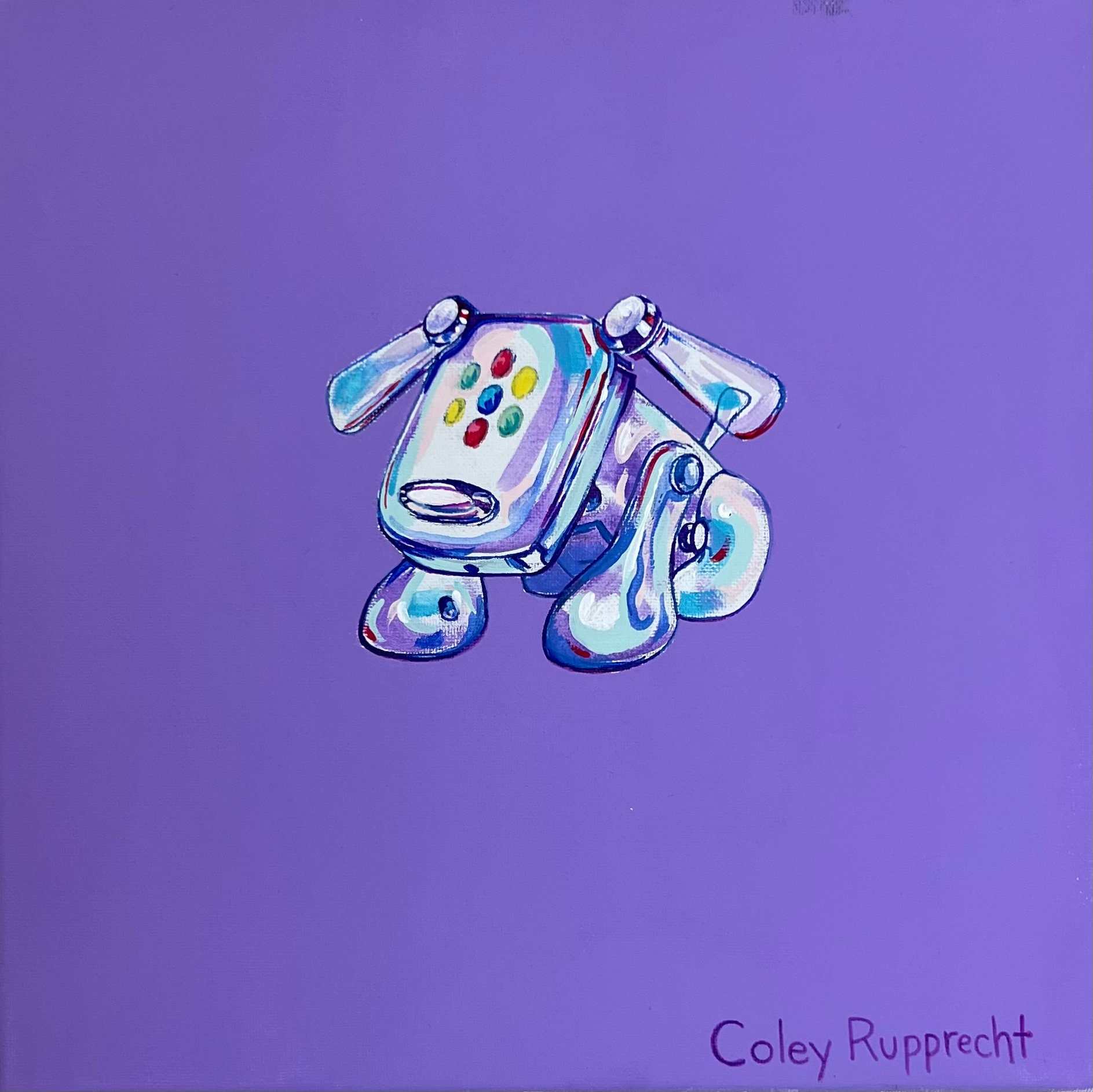 Idog Painting, Idog Acrylic Painting, Wall Art, Original Art/painting ...