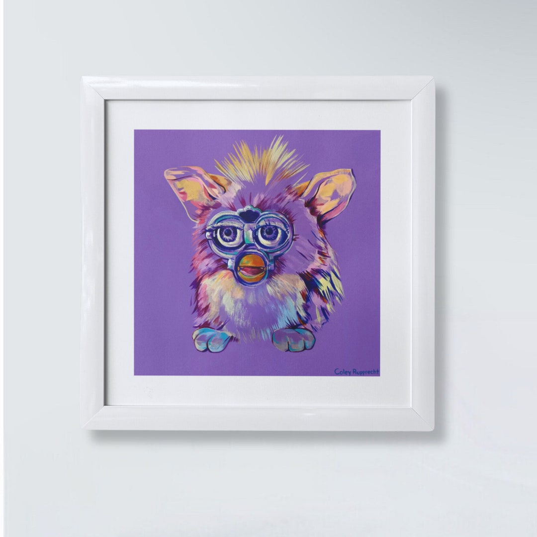 Furby Nostalgic Wall Art Print 8"x8" - Etsy