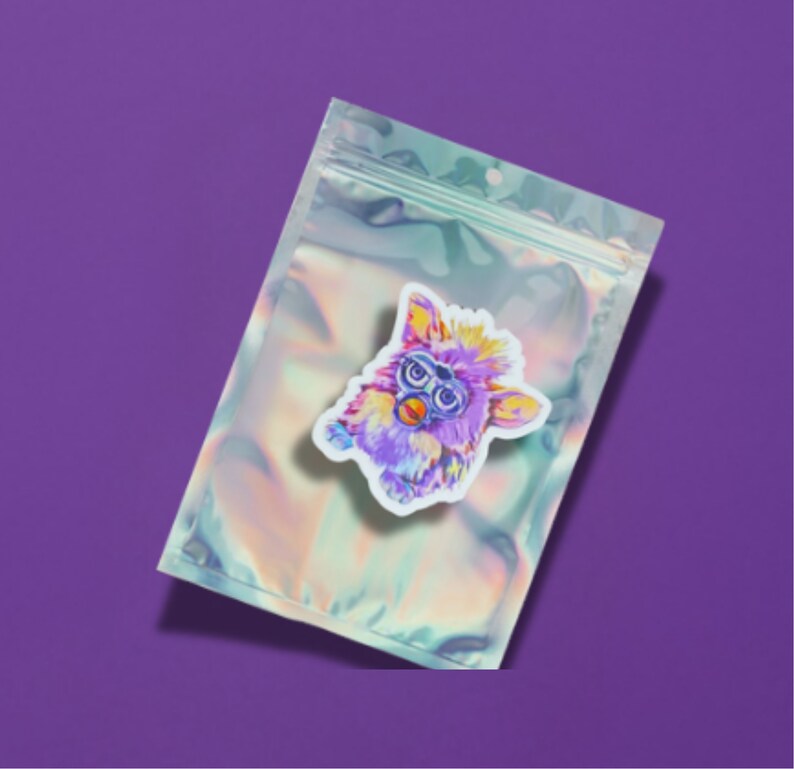 Furby Nostalgic Sticker 2"x2" Original Art Print Sticker - Etsy