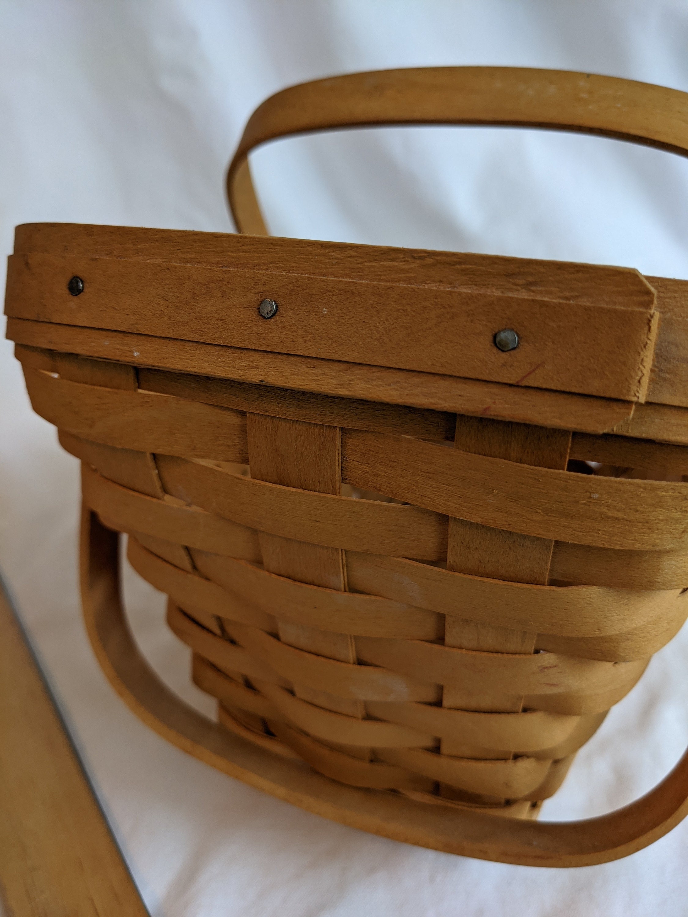 Longaberger Slanted Basket/ Vintage Baskets/collectable Baskets - Etsy