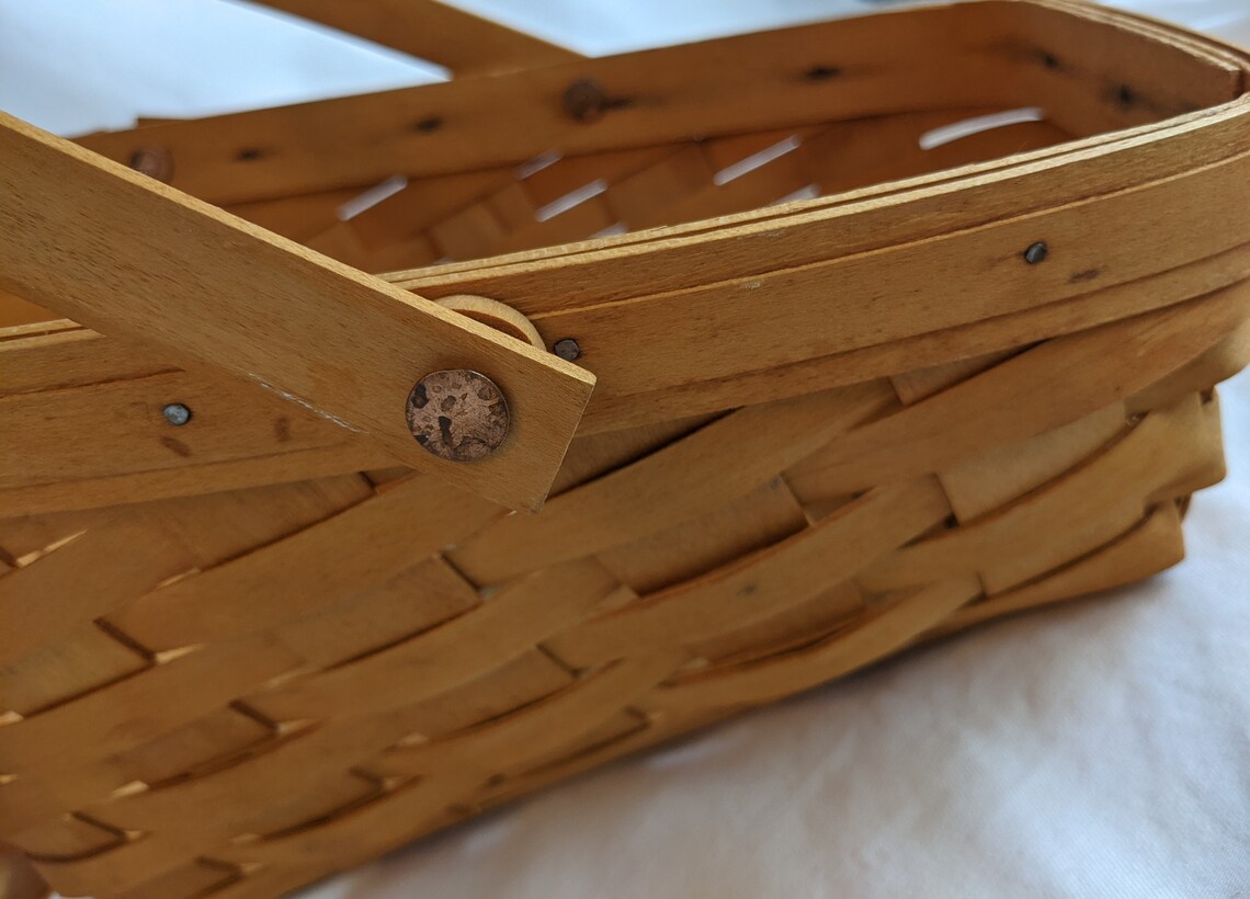 Longaberger Slanted Basket/ Vintage Baskets/collectable Baskets - Etsy
