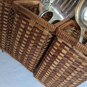 Wicker Caddy/ Vintage Wicker Caddy Basket/ Collectable Baskets/ Vintage ...