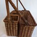 Wicker Caddy/ Vintage Wicker Caddy Basket/ Collectable Baskets/ Vintage ...